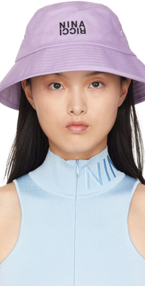 Nina Ricci - Purple Logo Sun Hat