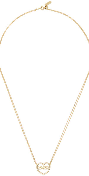 Numbering - Gold Logo Heart Pendant Necklace Numbering - Gold Logo Heart Pendant Necklace
