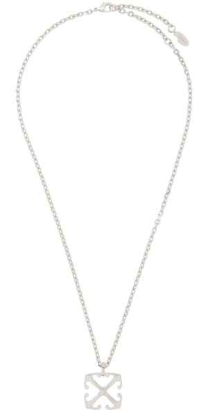 Off-White - Silver Arrow Pendant Necklace