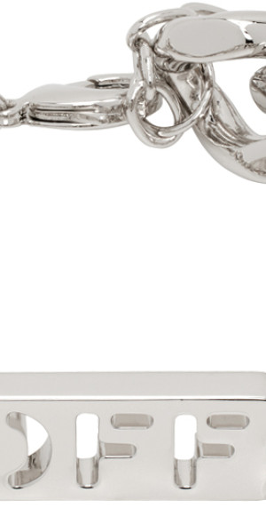 Off-White - Silver 'Off' Chain Bracelet