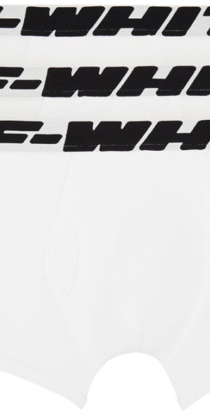 Off-White - Three-Pack White Industrial Boxers