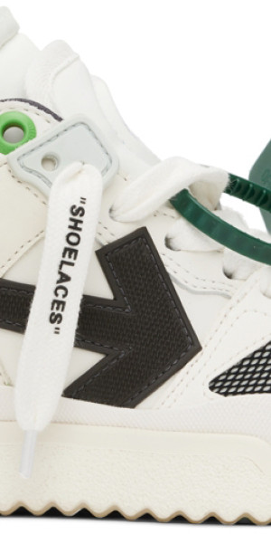 Off-White - White Sponge Mid-Top Sneakers