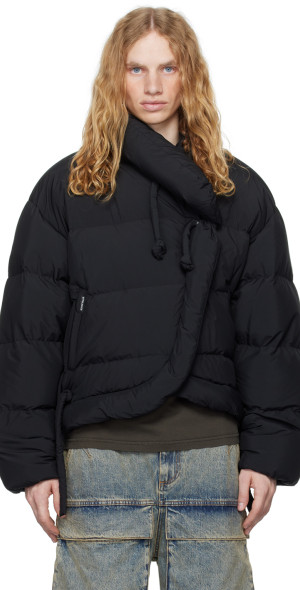 Ottolinger - Black Strappy Puffer Down Jacket
