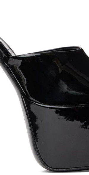 Paris Texas - Black Marina Platform Heels
