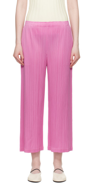 PLEATS PLEASE ISSEY MIYAKE - Pink Loop Trousers