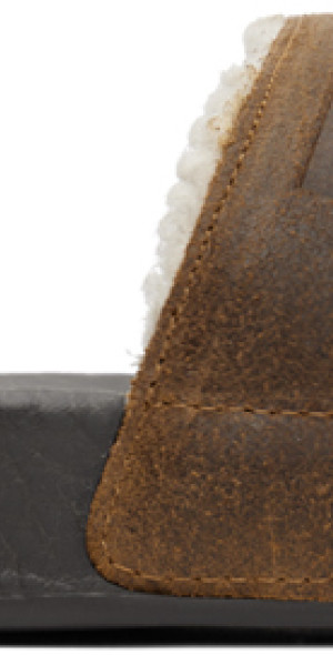 Polo Ralph Lauren - Brown Faux-Shearling Slides
