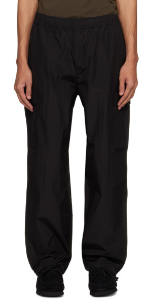 Pop Trading Company - Black 'Pop' Track Cargo Pants