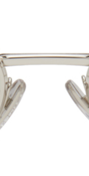 Prada Eyewear - Silver Logo Sunglasses