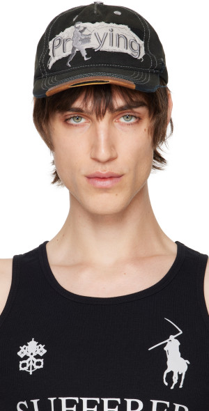 Praying - Black Drummer Duct Tap Cap