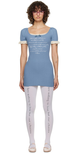 Praying - Blue Hail Mary Minidress