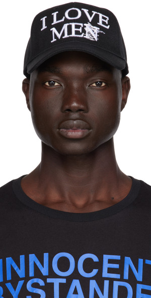 Praying - SSENSE Exclusive Black 'I Love Men' Cap