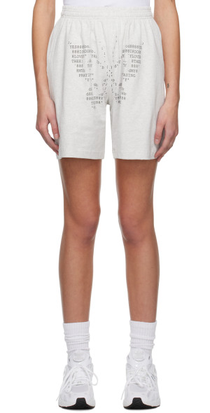 Praying - SSENSE Exclusive Gray Butterfly Shorts