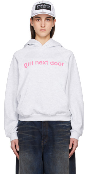 Praying - SSENSE Exclusive Gray 'Girl Next Door' Hoodie