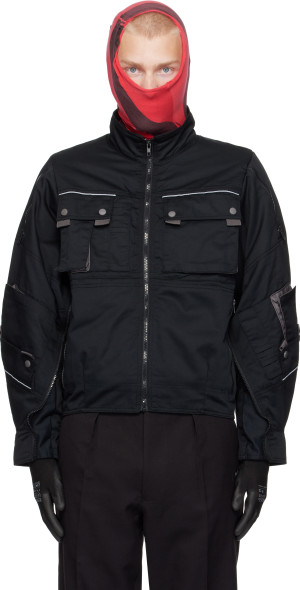 Prototypes - Black Cut Up Parka Jacket