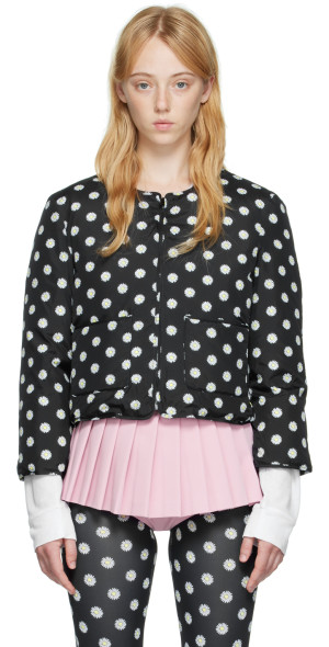 Pushbutton - Black Daisy Dot Down Jacket