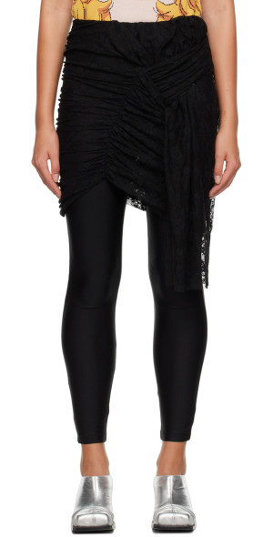 Pushbutton - Black Layered Skirt