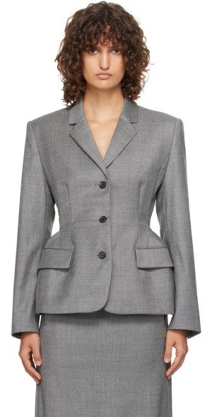 Pushbutton - Gray Hourglass Single Blazer