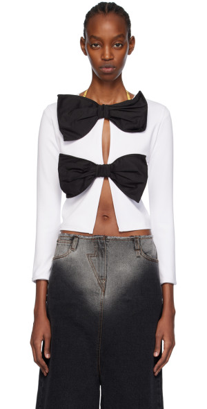 Pushbutton - SSENSE Exclusive White Cardigan