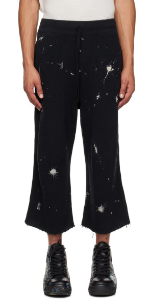 R13 - Black Articulated Knee Sweatpants