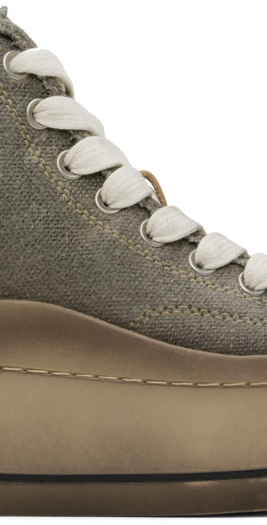 R13 - Khaki Kurt High Top Sneakers