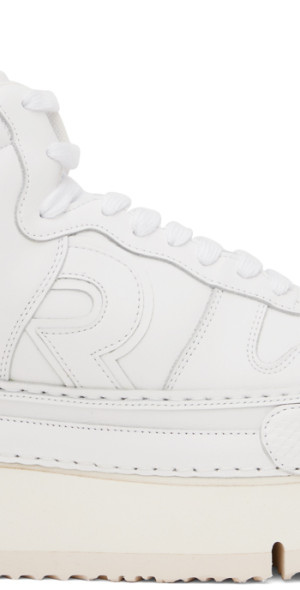 R13 - White Riot Leather Sneakers