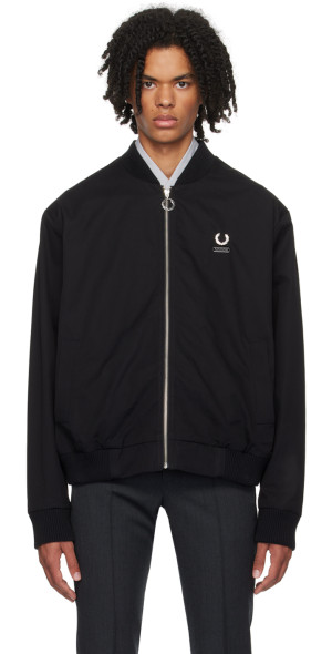 Raf Simons - Black Fred Perry Edition Bomber Jacket