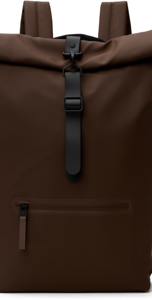 RAINS - Brown Rolltop Rucksack Backpack