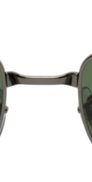 Ray-Ban - Gunmetal Rectangular Sunglasses