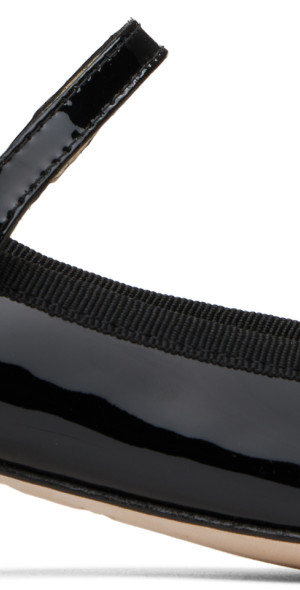 Repetto - Black Rose Mary Jane Heels