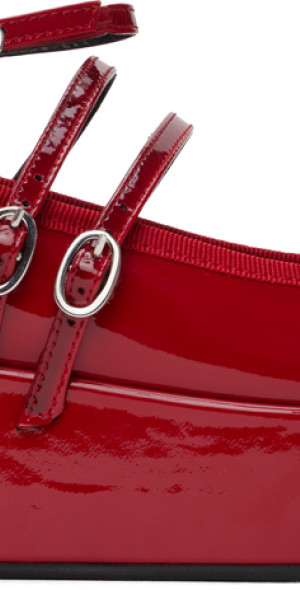 Repetto - Red Cendrillon Platform Mary Jane Heels