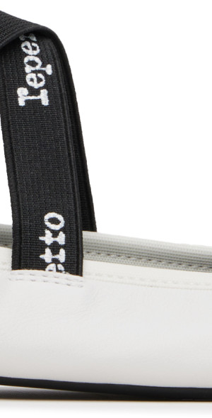 Repetto - White Joana Mary Jane Ballerina Flats