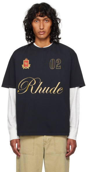 Rhude - Black '' Script T-shirt