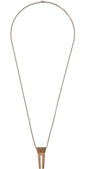 Rick Owens - Bronze Open Trunk Necklace