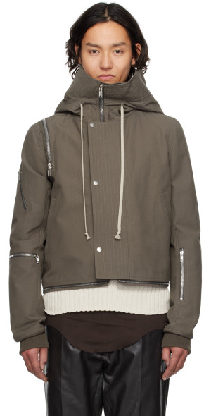 Rick Owens - Gray Hollywood Cropped Headon Jacket
