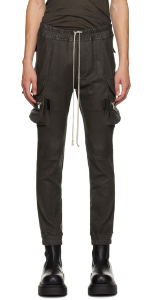 Rick Owens - Gray Porterville Leather Pants