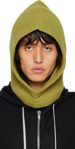 Rick Owens - Green Cashmere Hood