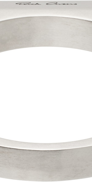 Rick Owens - Silver Beveled Bangle Bracelet