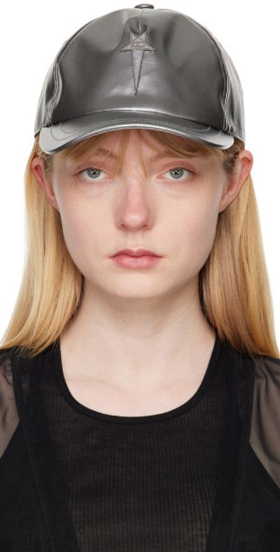 Rick Owens - Silver Champion Edition Nylon Baseball Cap