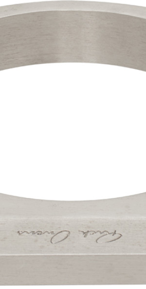 Rick Owens - Silver Porterville Beveled Bangle Bracelet
