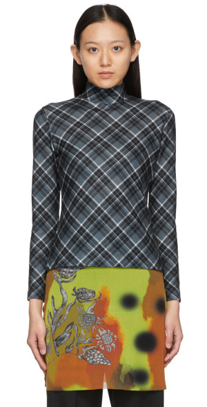 Rokh - Check Mask Turtleneck