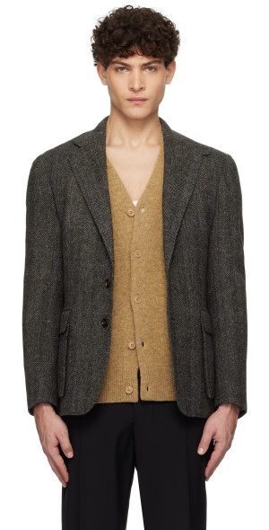 RRL - Gray Wool Herringbone Blazer