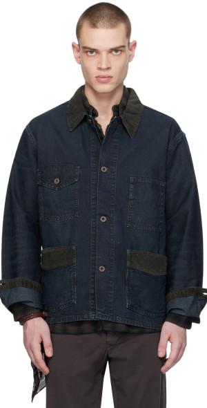 RRL - Indigo Buttoned Denim Jacket