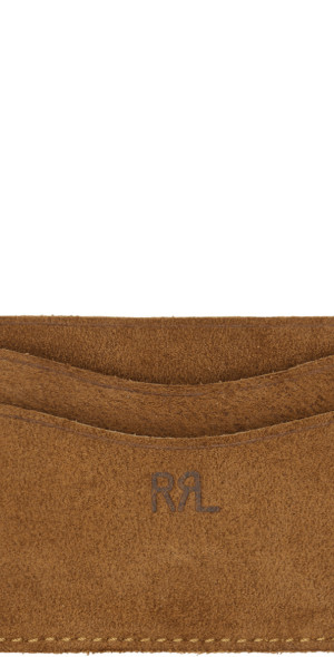 RRL - Tan Roughout Suede Card Holder