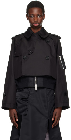 sacai - Black Layered Jacket