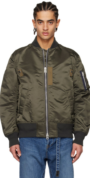 sacai - Khaki MA-1 Bomber Jacket
