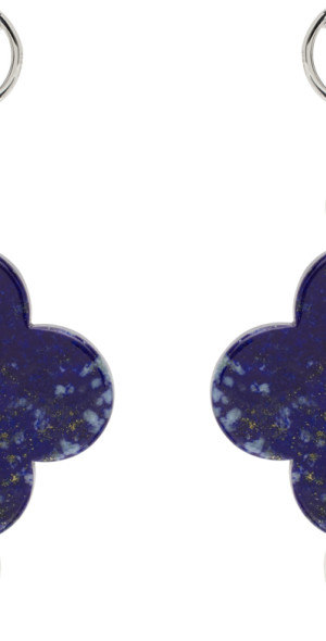 Santangelo - Silver & Blue Taro Earrings