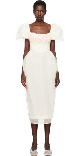 Simone Rocha - SSENSE Exclusive Bridal Capsule Bust Detail Carnation ...