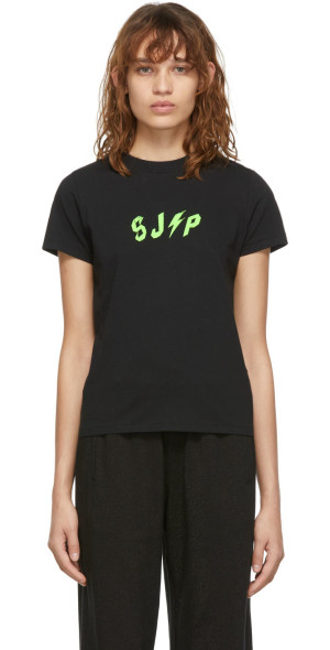 SJYP - Black Petit Logo T-Shirt