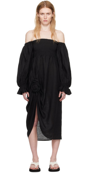Sleeper - Black Atlanta Midi Dress