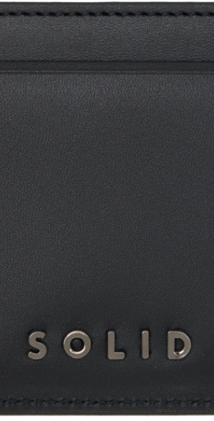 Solid Homme - Black 'Solid' Card Holder